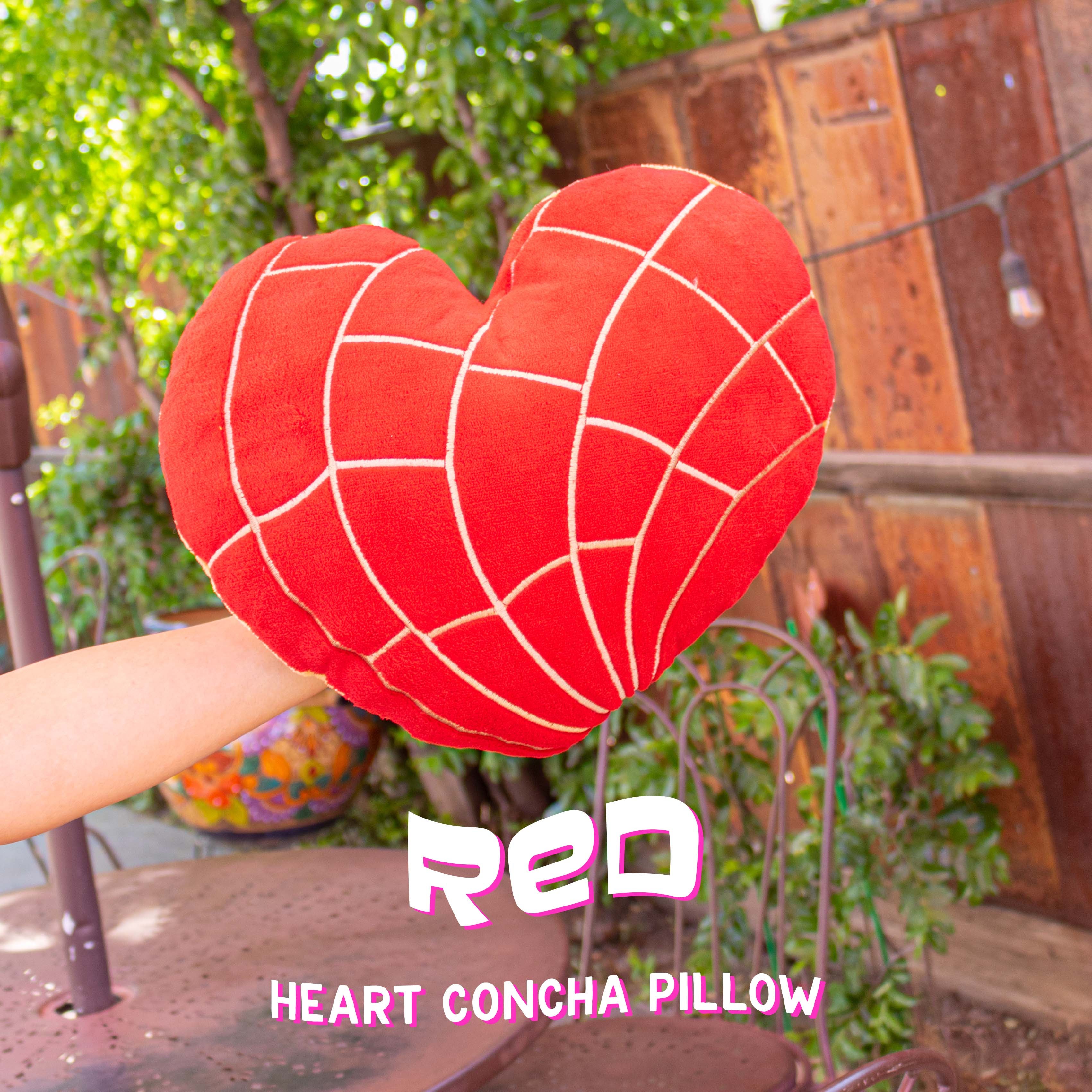 Red Heart Concha Pillow | Arizona's#1Mexican CoffeeSHOP